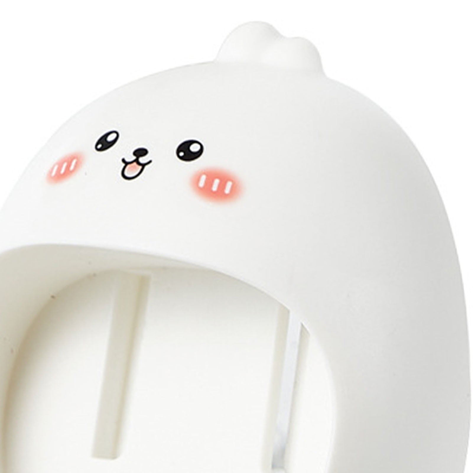 Little White Rabbit Cartoon Animal Wall Mounted Toothbrush Holder ...