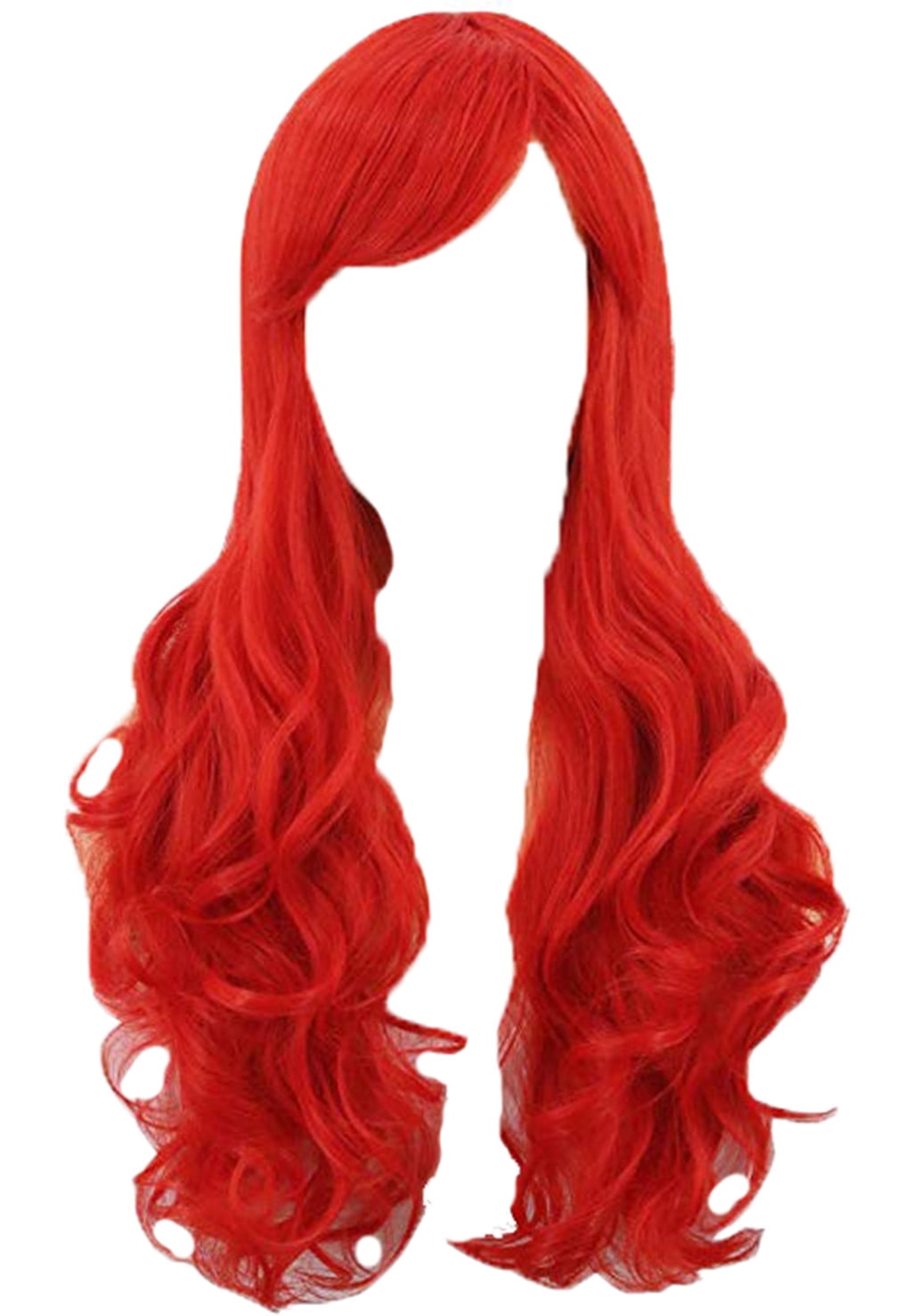 Little Wig Wavy Wig Synthetic Long Red Curly Wigs Hair Bundles Lace ...