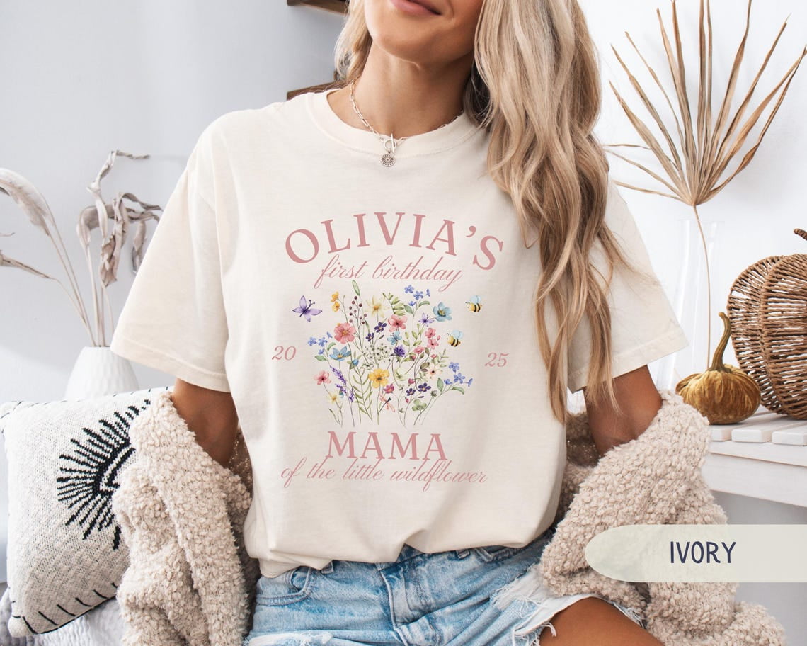 Little Wildflower Birthday Shirt Wild One Wildflower Birthday Family Shirts Wild And Onederful ...