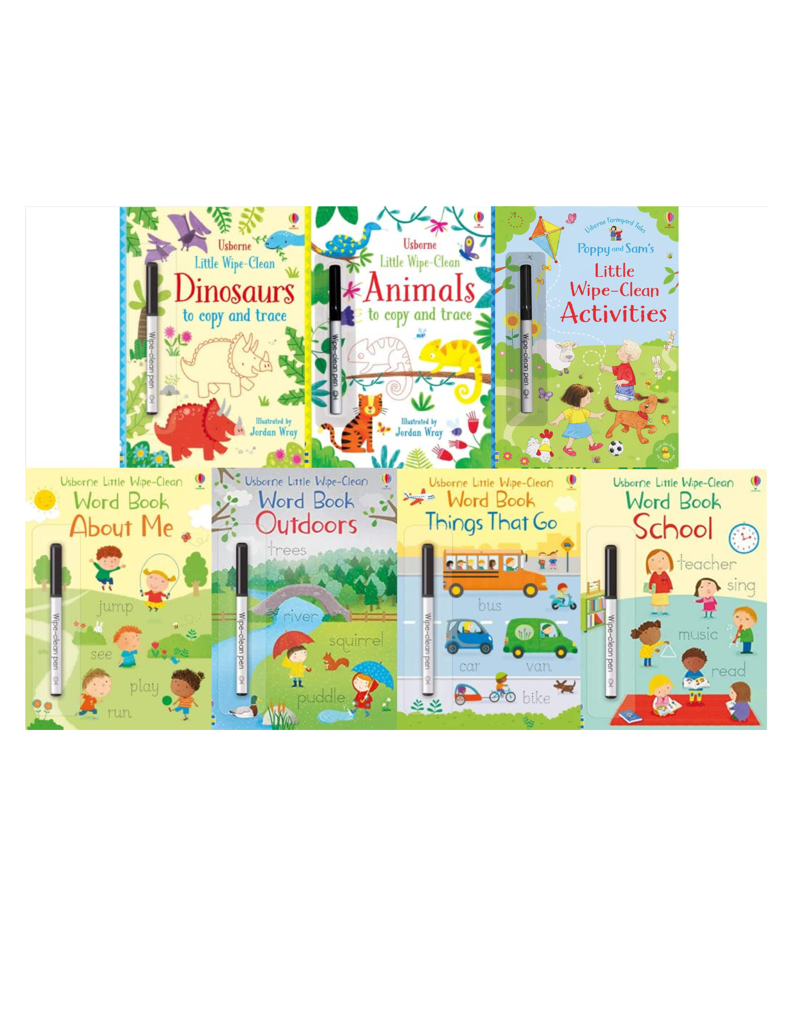Little Wipe Clean Activity Book Set : Poppy And Sam's Little Wipe Clean ...