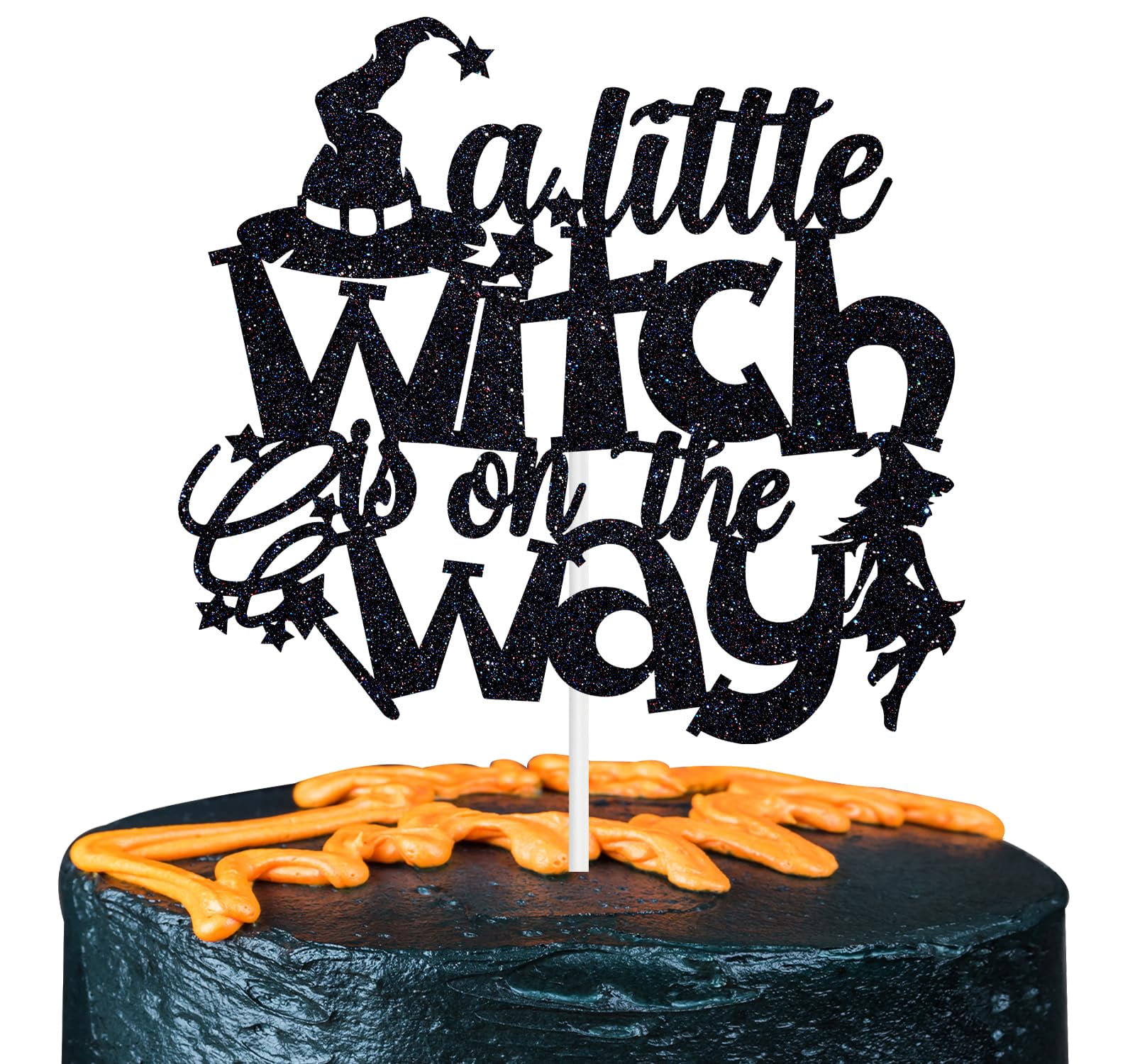 A Little Witch is on the Way KMC2Cake Topper, A Little Boo is Almost ...