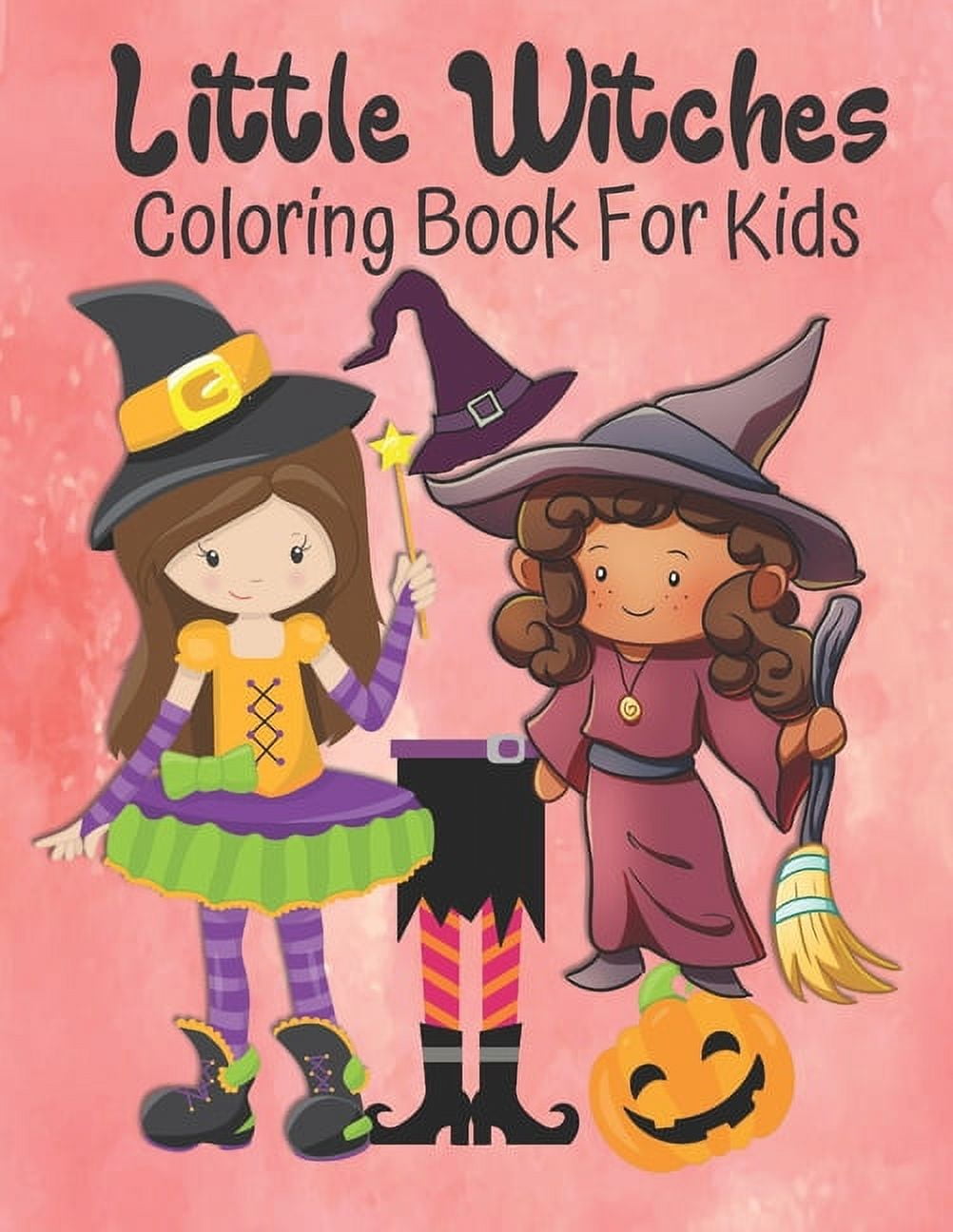 Little Witches Coloring Book For Kids: Cute Large Image Little Witches ...