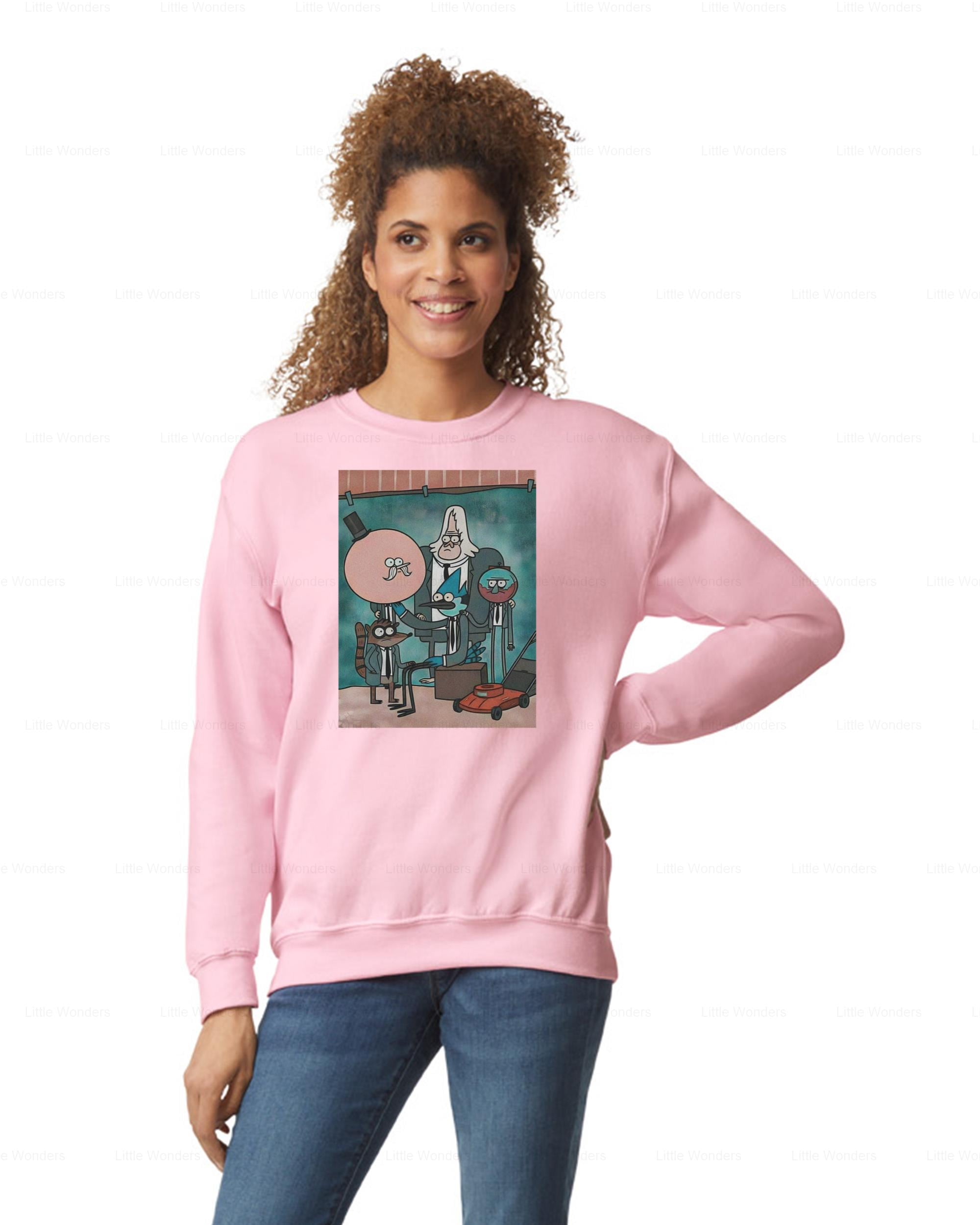 Little Wonders71 Regular Show Sweatshirt Mordecai Rigby Cartoon Network ...