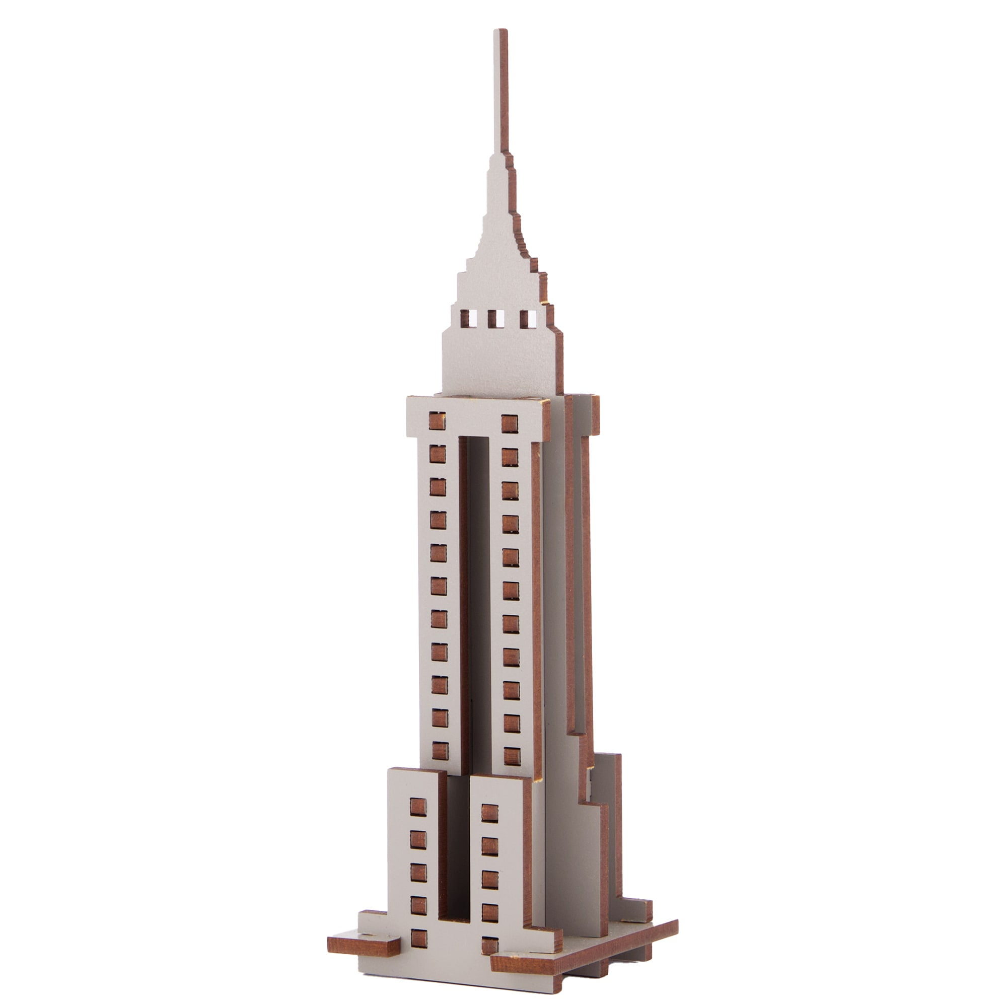Little & Wood: Woodlet: Medium - Empire State Building - Grey, 3D ...