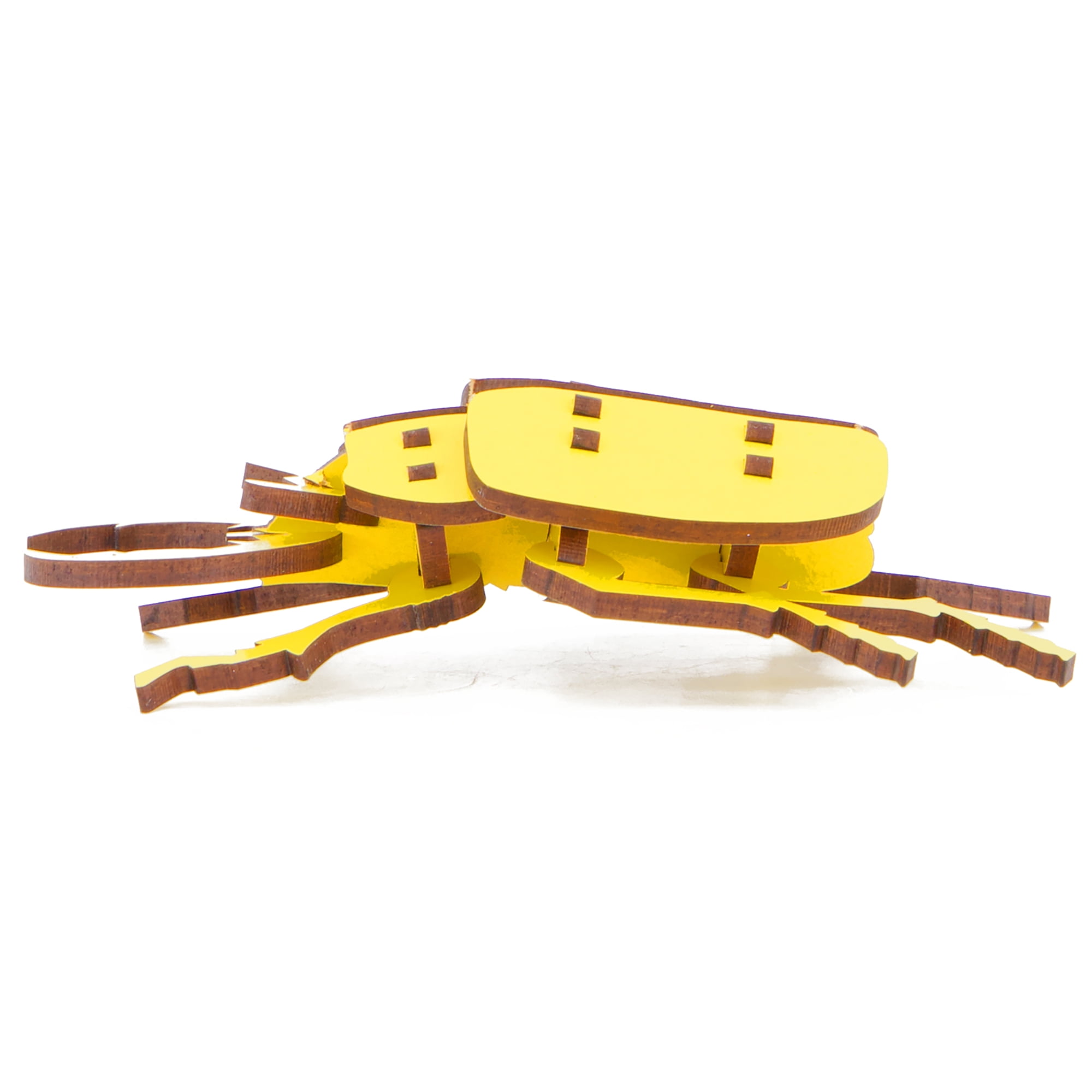 Little & Wood: Woodlet: Small - Beetle - Yellow, 3D Wooden Kit-Set ...