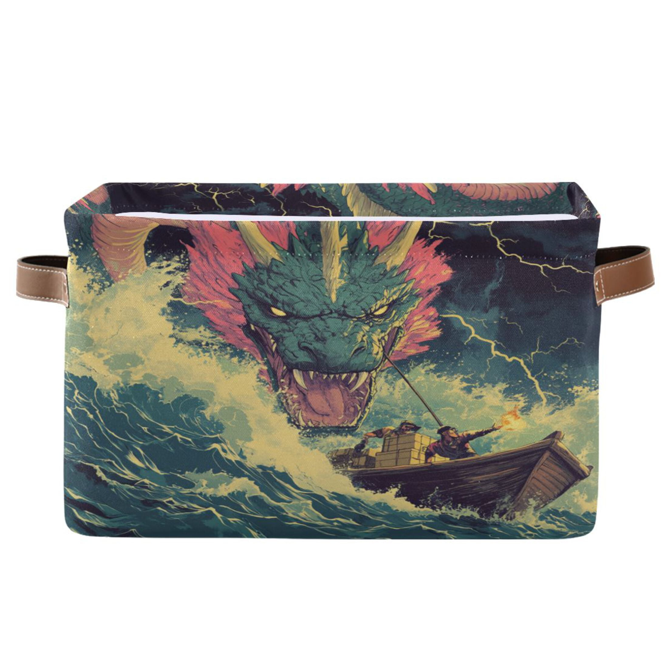 Little Wooden Boat Foldable Storage Basket,Canvas Fabric Foldable ...