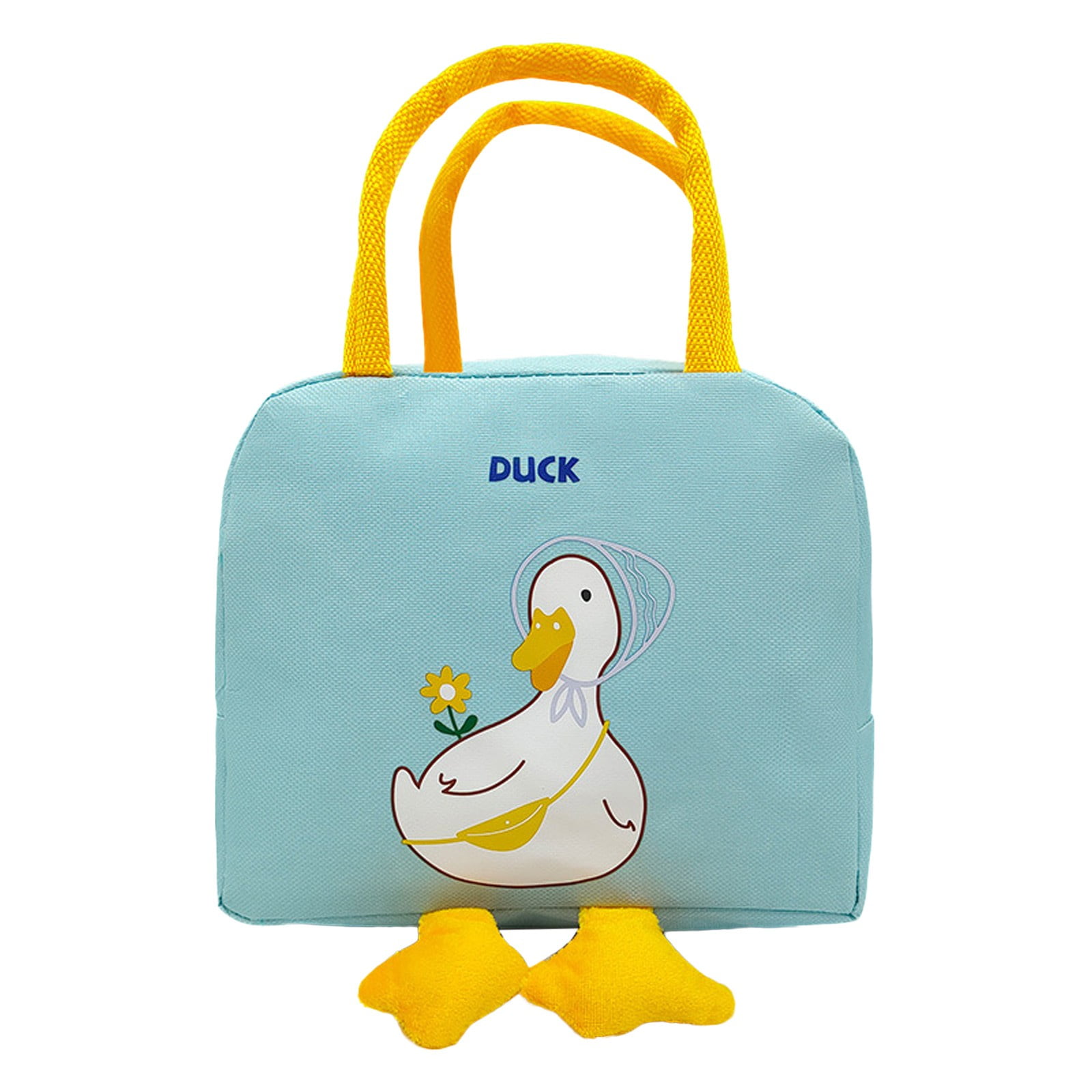 Little Yellow Bento Bag Cute Cartoon Bento Bag Lunch Bag Handbag ...
