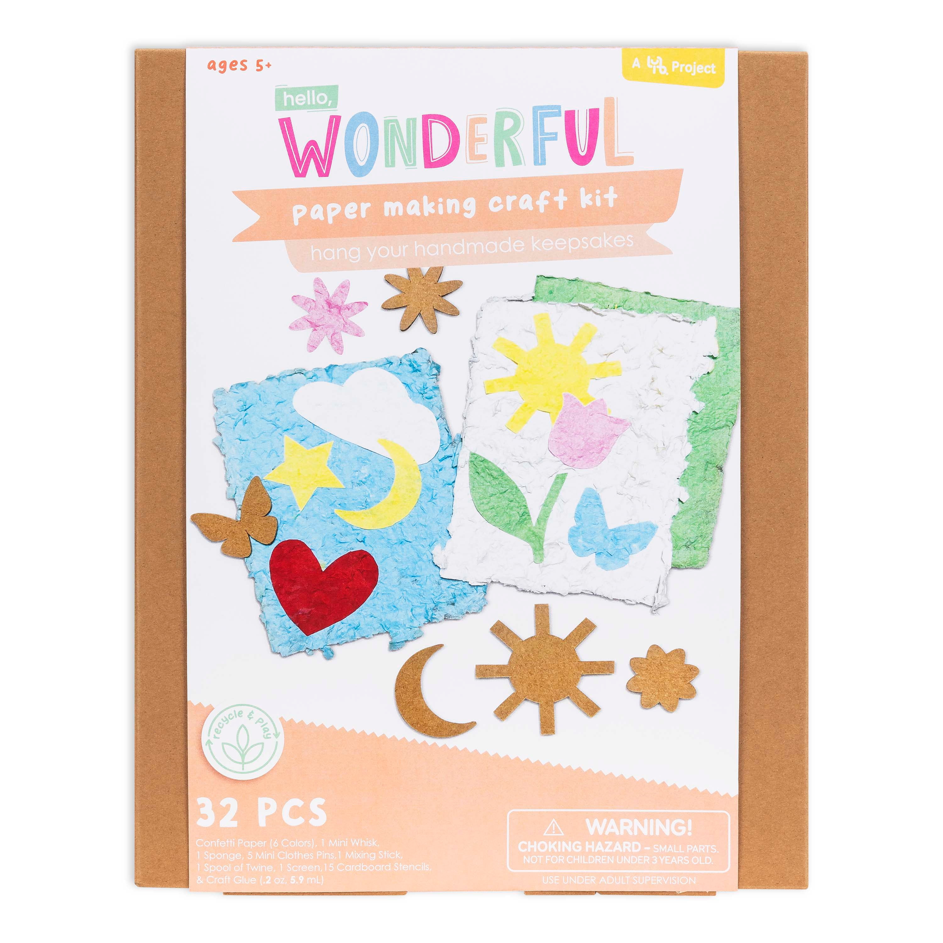 Little Yellow Bicycle Hello Wonderful Paper Making Craft Kit - Walmart.com