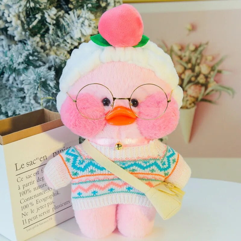 Little Yellow Duck 30cm Cafe Duck Plush Toy Stuffed Animal Simulation ...