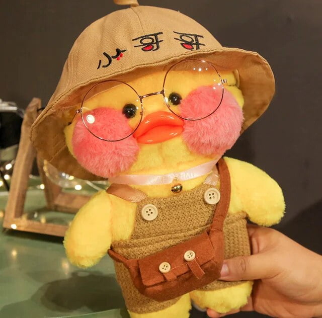 Little Yellow Duck 30cm Cafe Duck Plush Toy Stuffed Animal Simulation ...