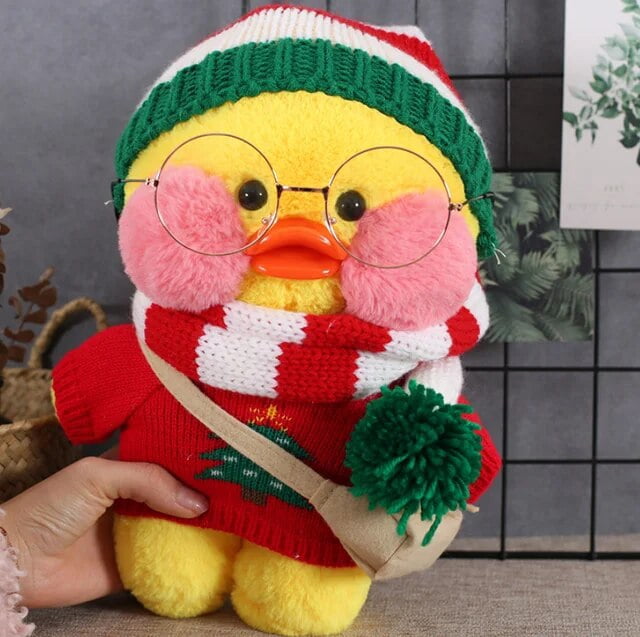 Little Yellow Duck 30cm Cafe Duck Plush Toy Stuffed Animal Simulation ...