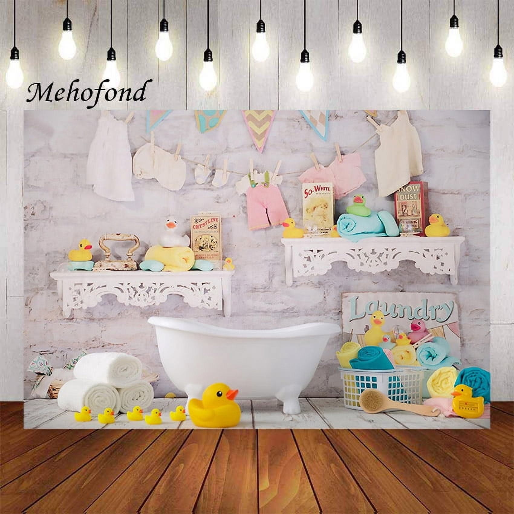 Little Yellow Rubber Duck Bubble Kid Birthday Party Cake Smash ration ...