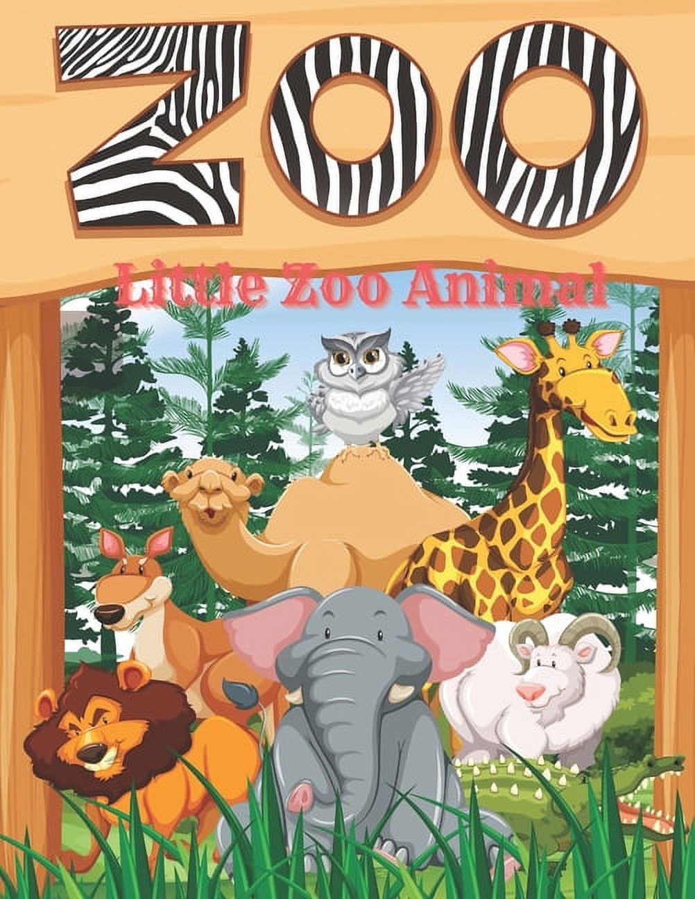 Little Zoo Animal: This adorable coloring book is filled with a wide ...