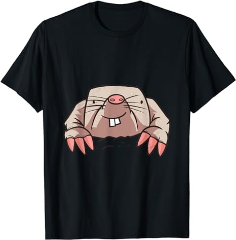 Little cute mole Mole Day Mole Hunter Moles Animals Wildlife T-Shirt ...