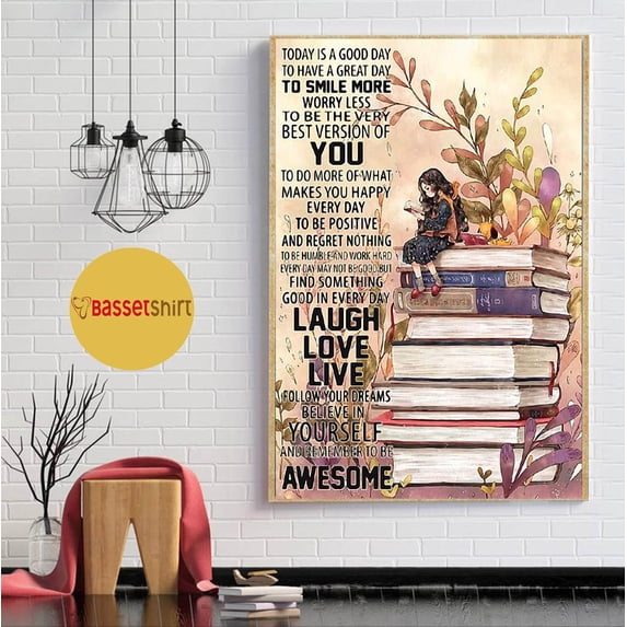 Little girl today is good day to have a great day poster 24 x 36 Inch ...
