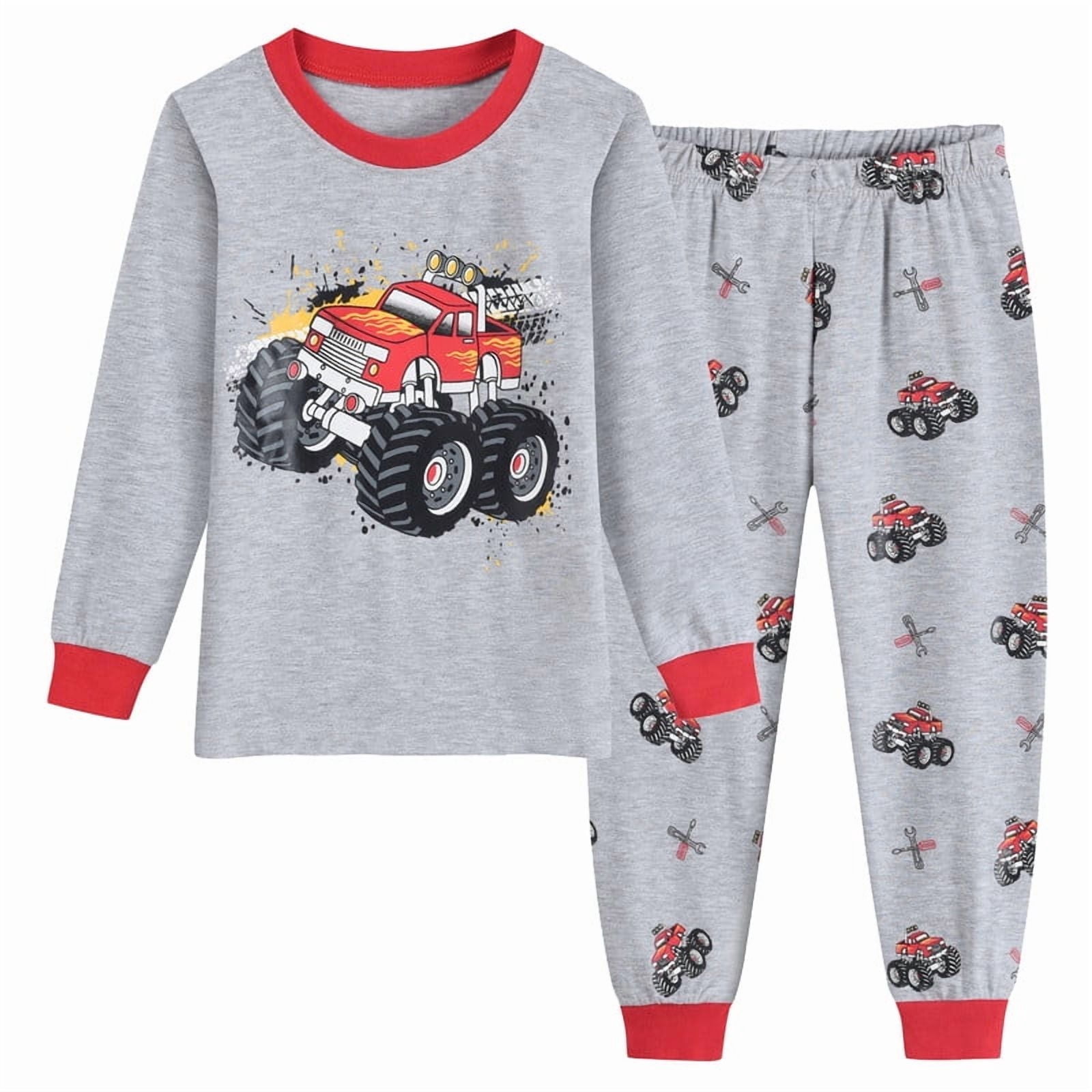 Little hand Little Boys Pajamas Sets Off Road Vehicle 100% Cotton 2 ...