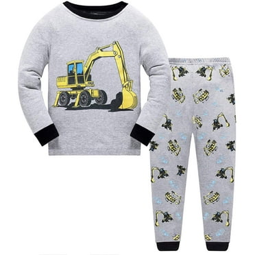 Little Hand Toddler Boys Tractor Pajamas Long Sleepwear Kids Pjs Size ...