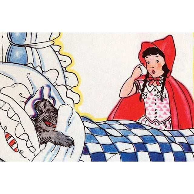Little red riding hood asks the wolf, pretending to be grandma, why ...