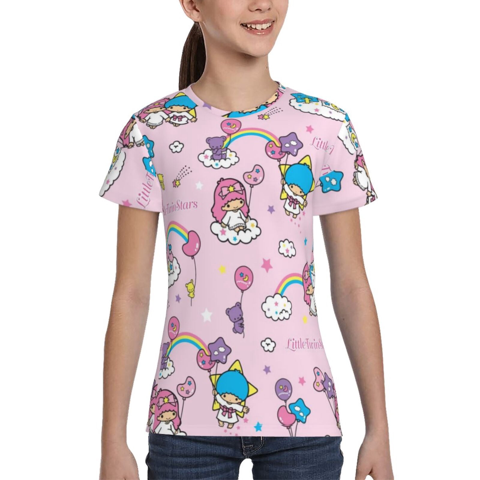 Little twin stars Shirts for Girls,Girls and Toddlers' Summer Short ...