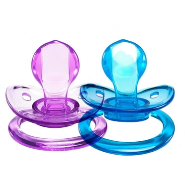 Large Acrylic Baby Pacifiers Baby Shower Favor Pink Yellow Blue Clear ...