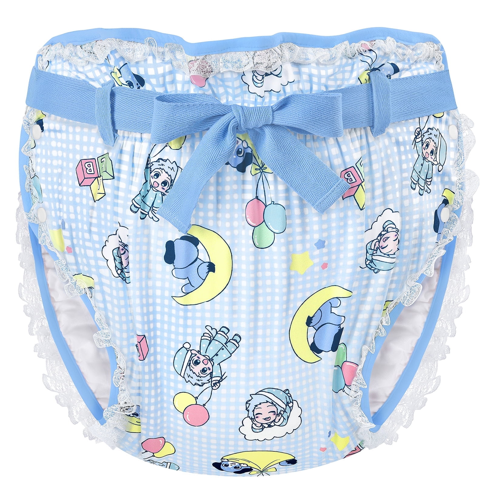 LittleForBig Silky Adult Ribbon Omutsu Diaper Wrap Cover Washable ...