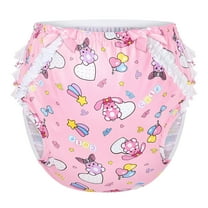 LittleForBig Silky Washable Reusable Waterproof Ruffled Lace Bow ...