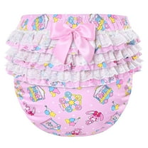 LittleForBig Silky Washable Reusable Waterproof Ruffled Lace Bow Baby ...