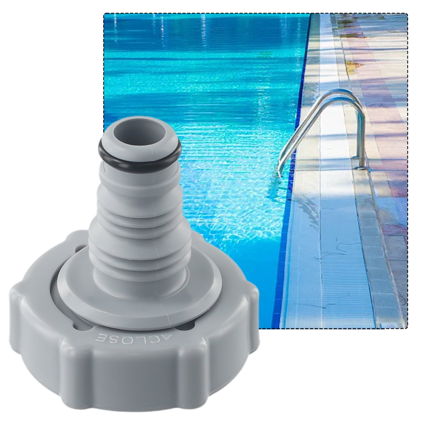 LittleHome P6H1419 Drain Valve for Coleman Pools, Durable ABS Gray ...
