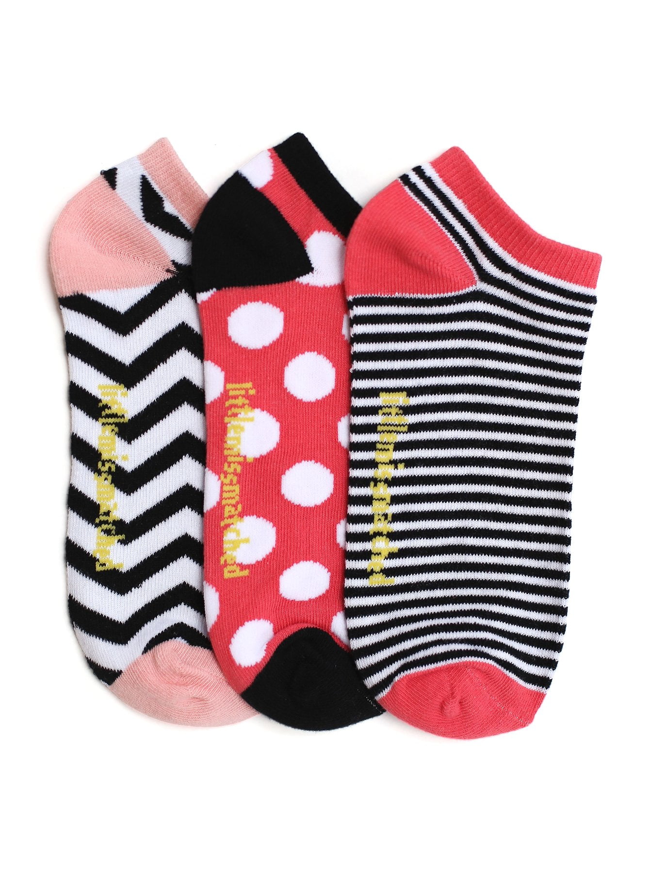 LittleMissMatched Fabulous Herringbone Liner Socks - 3 Socks (Kids 6-2 ...