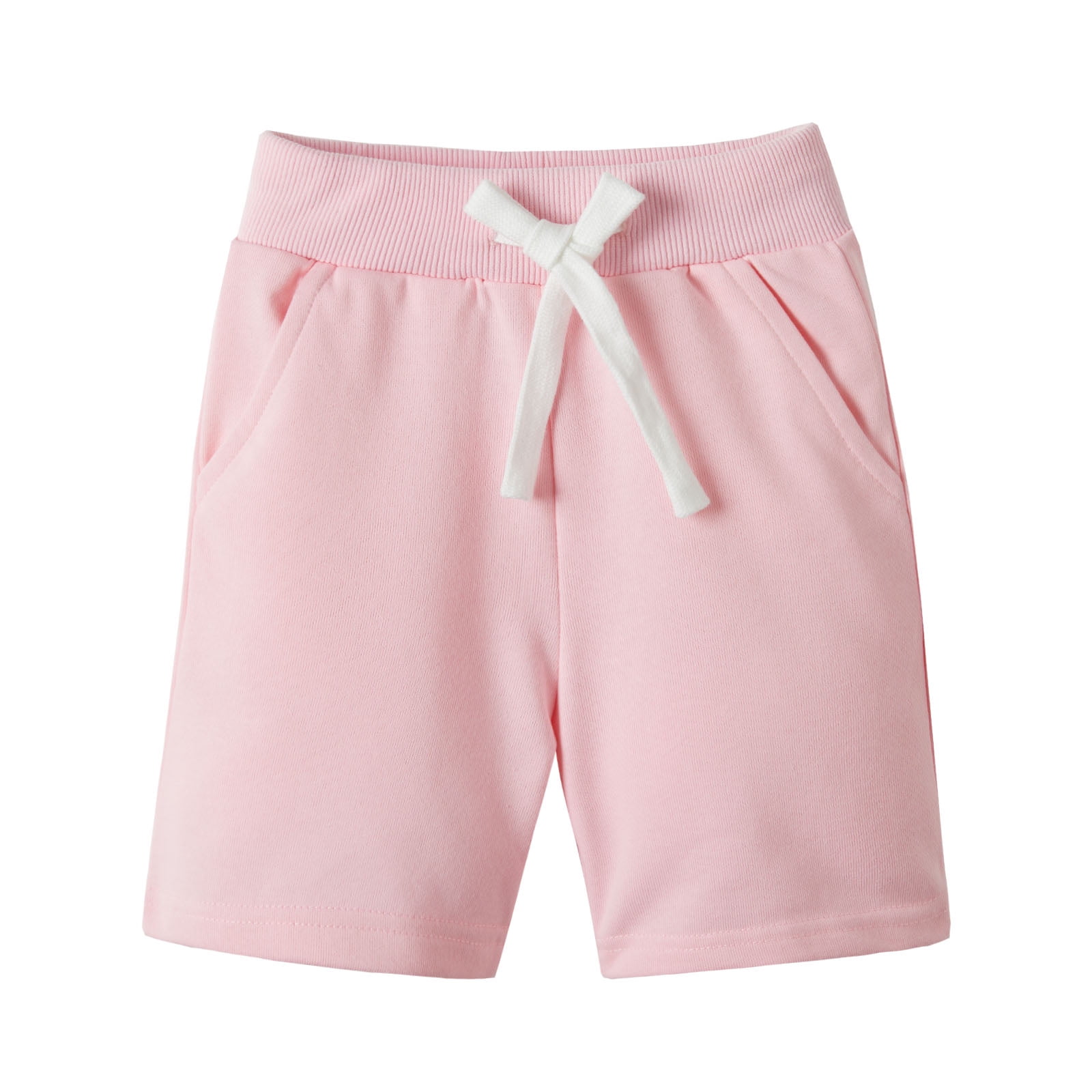 LittleSpring Big Boys Athletic Shorts Summer Drawstring Pull on Cotton ...