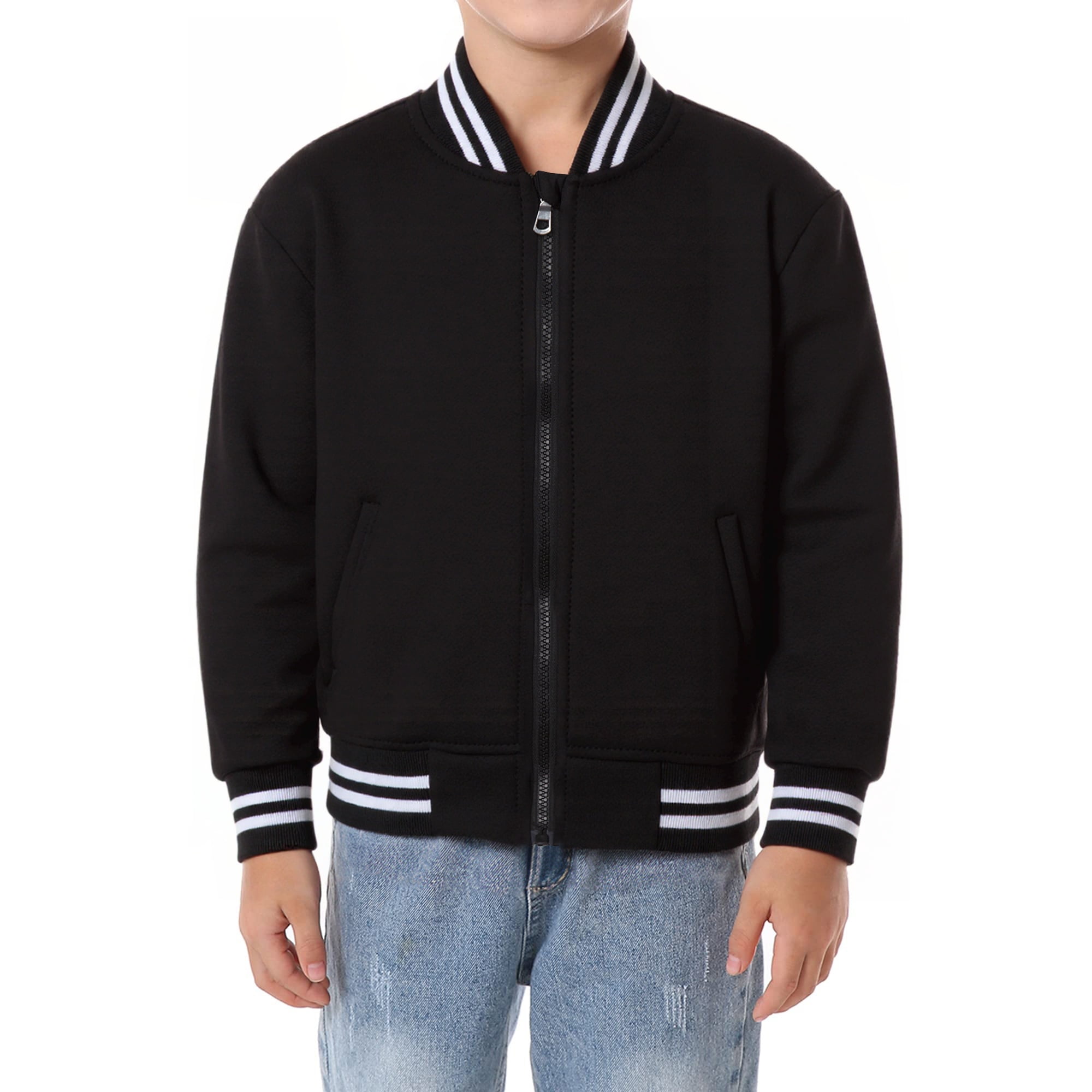 LittleSpring Big Boys Bomber Jacket, Lightweight Polyester Zip ...