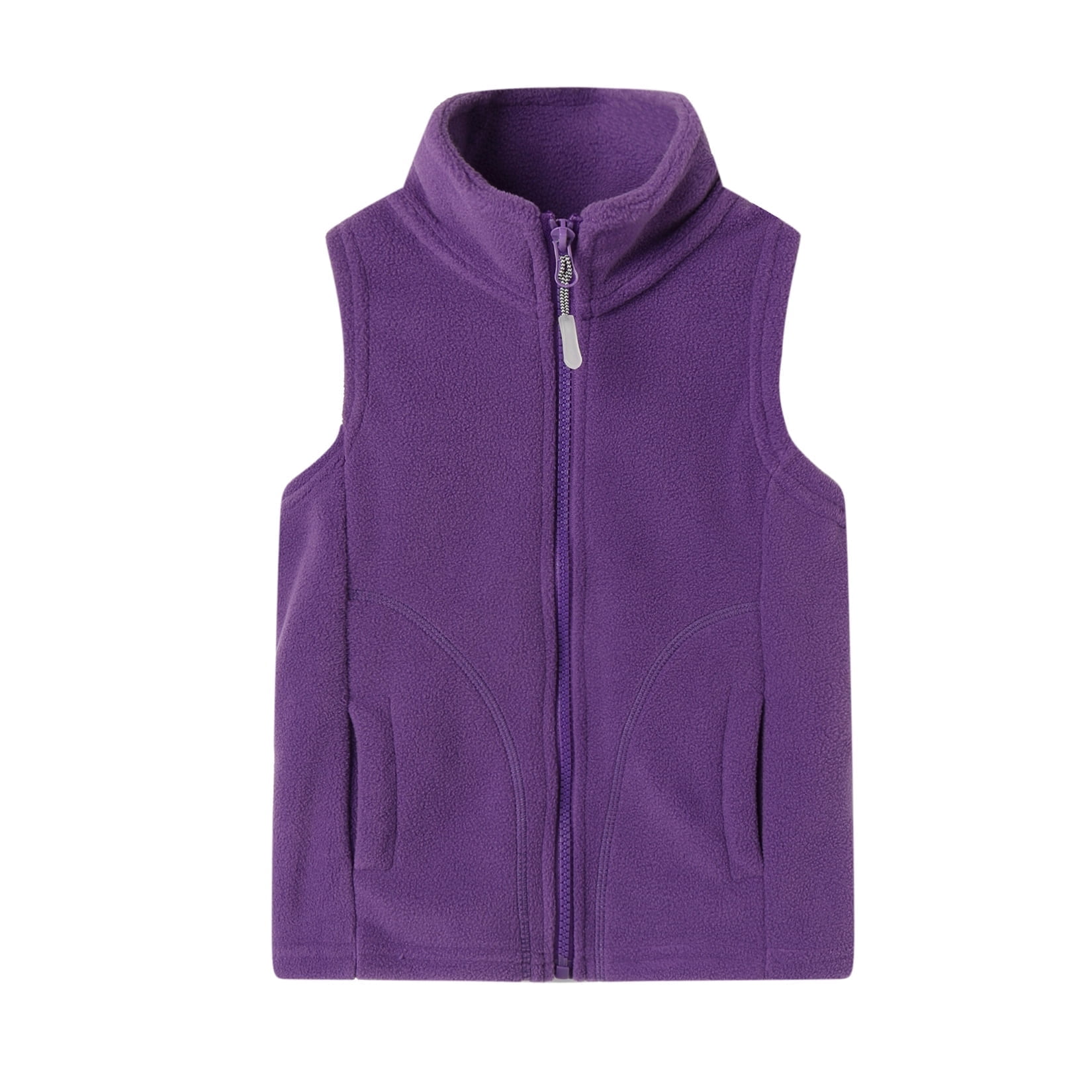 LittleSpring Boys Girls Fleece Vest for Kids Sleeveless Jackets Zip Up ...