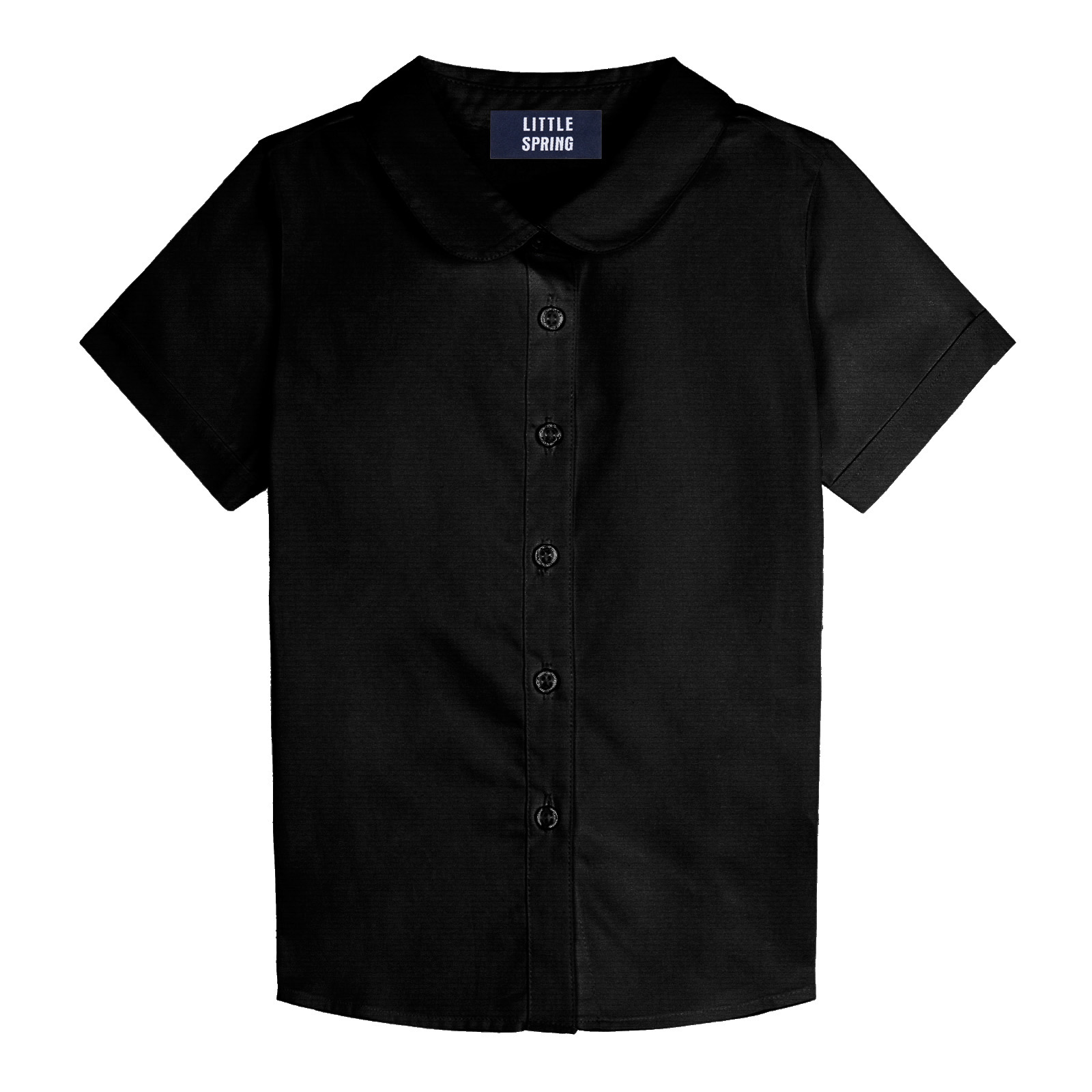 French Toast Girls School Uniform Short Sleeve Picot Collar Interlock ...