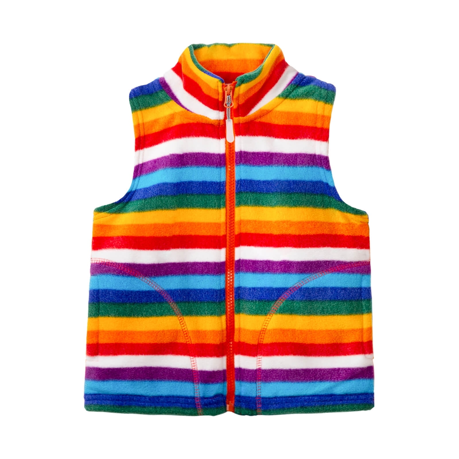LittleSpring Unisex Kids Fleece Vest Jacket Sleeveless Full Zip Boy ...