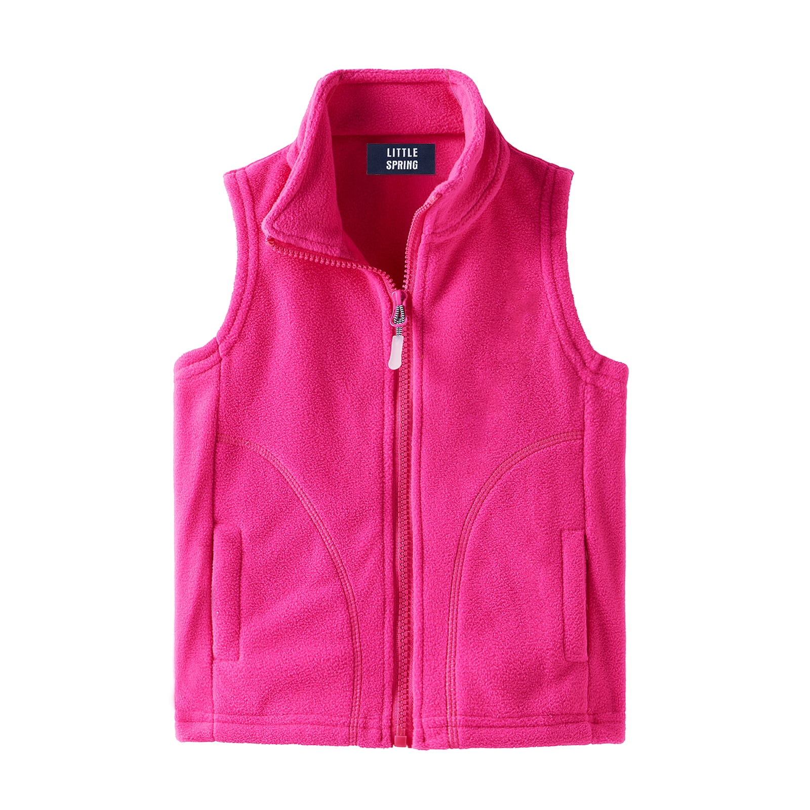LittleSpring Polar Fleece Vest for Girls Sleeveless Fall Winter Clothes ...