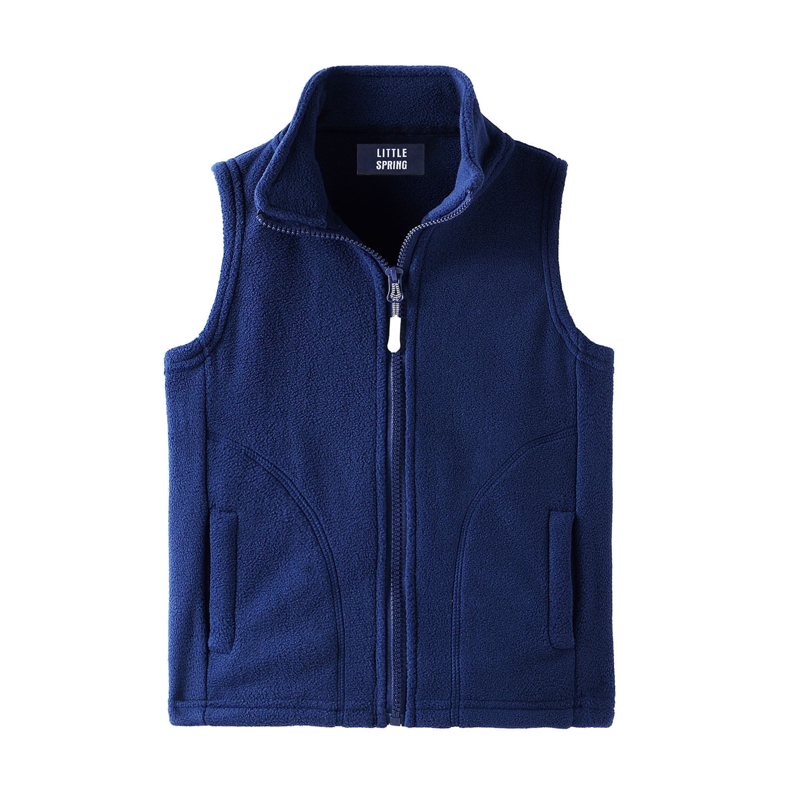 LittleSpring Boys Girls Fleece Vest for Kids Sleeveless Jackets Zip Up ...