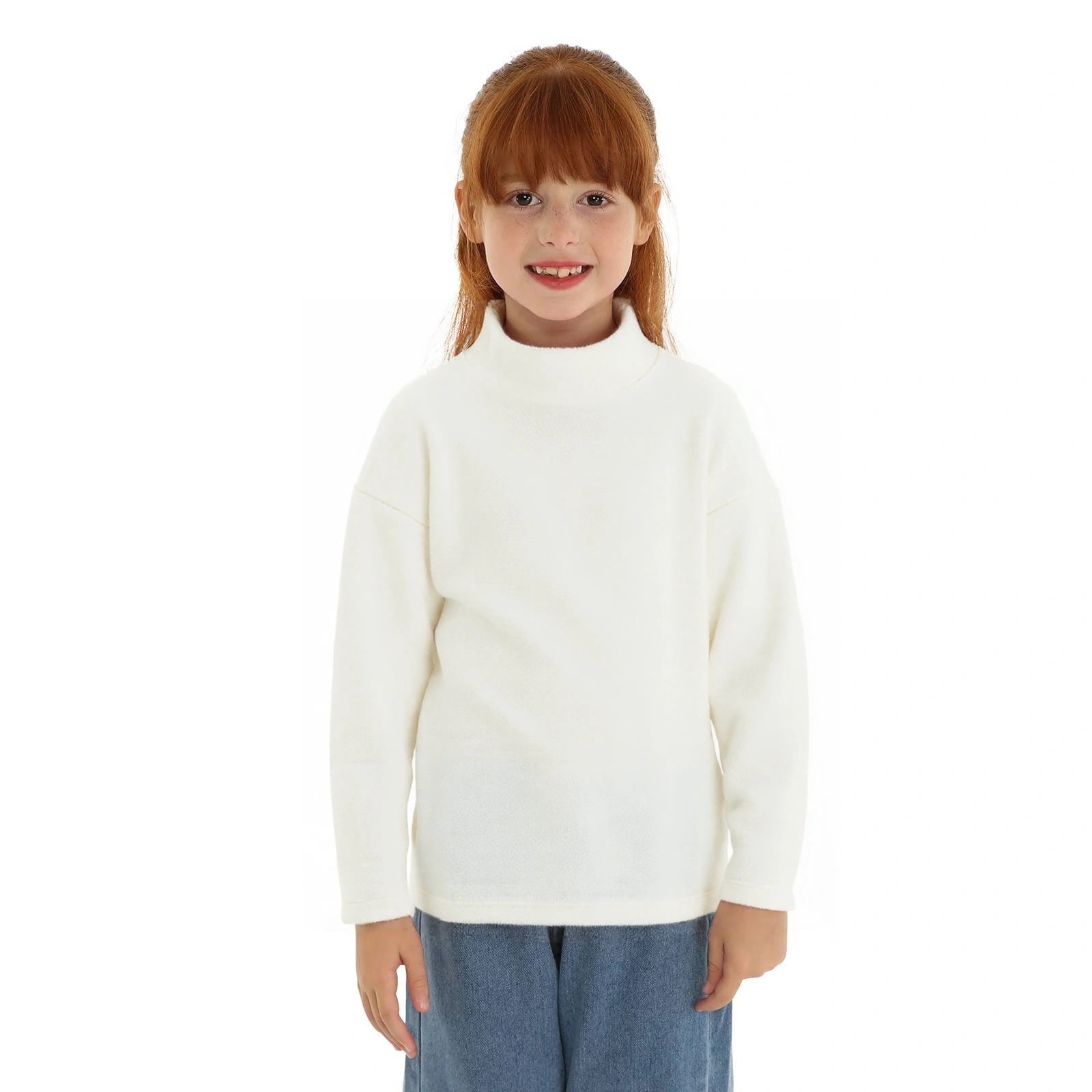 LittleSpring Boys Girls Fleece Turtleneck Shirts for Kids Thermal Tops ...