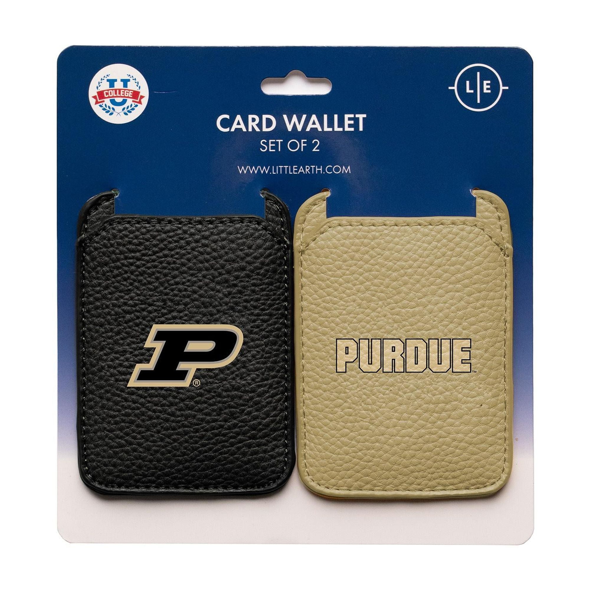 Littlearth NCAA Purdue Boilermakers Card Wallet, 2-pack - Walmart.com