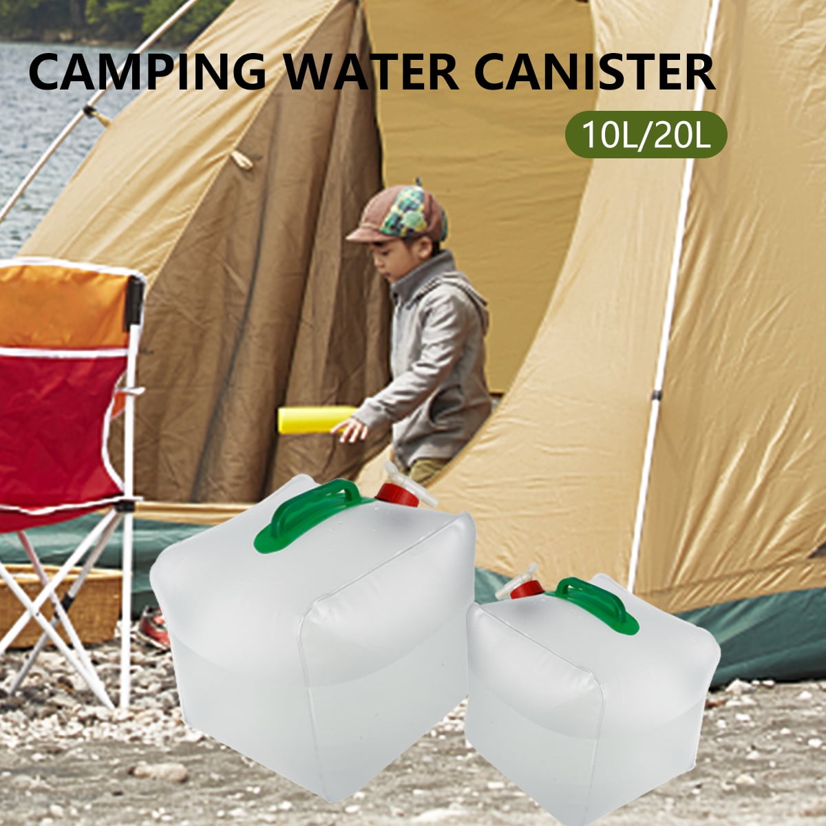 Littleduckling Camping Water Canisters with Tap 10L/20L Foldable Water ...