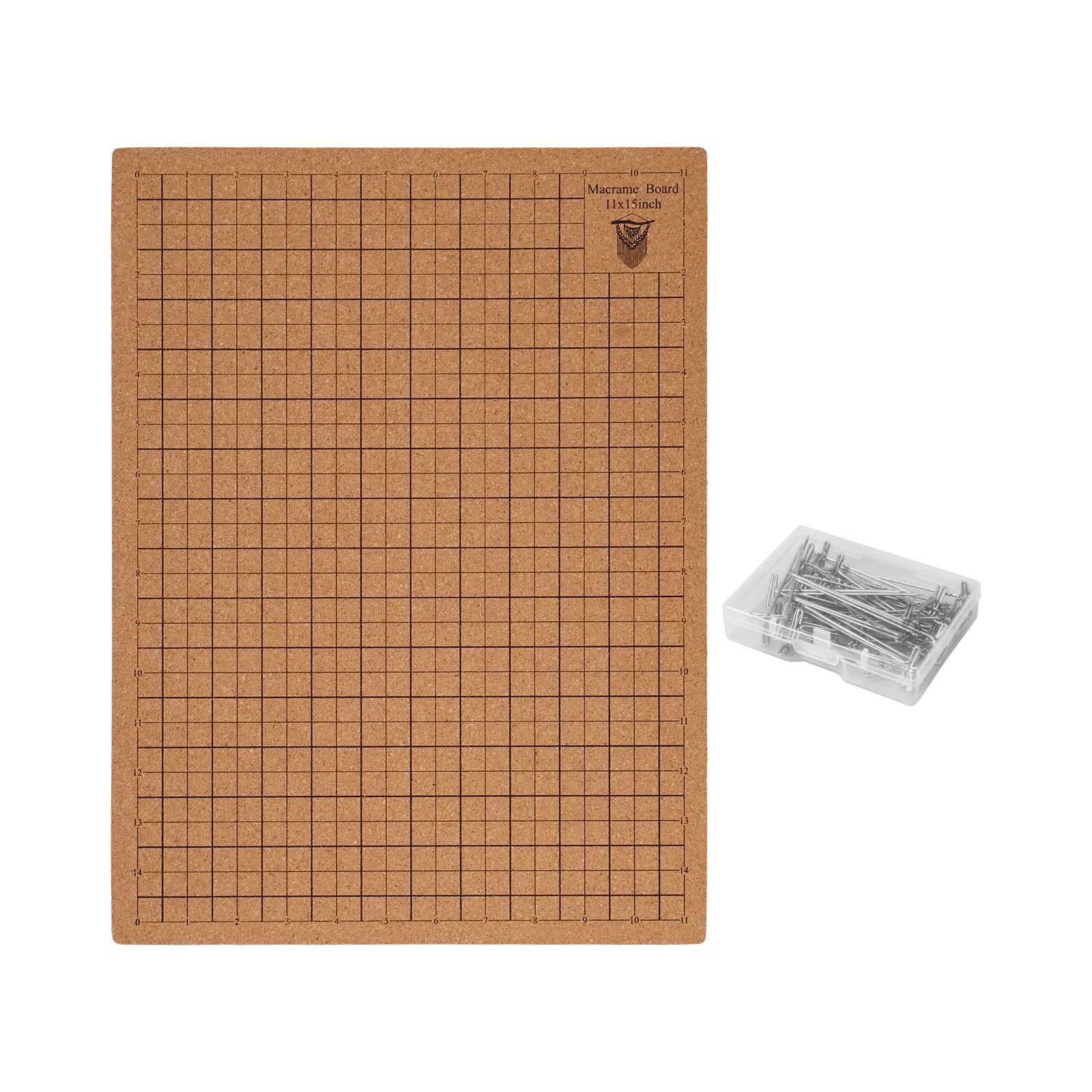 Littleduckling Macrame Board Double Side Grided Cork Board 12x16in ...