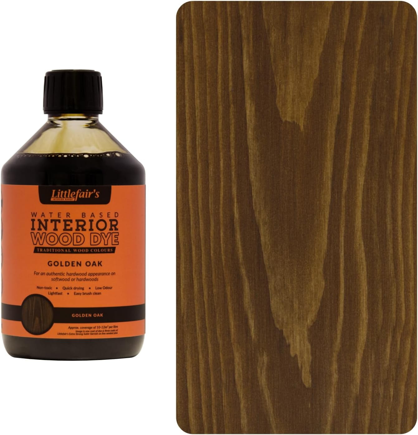 Littlefair's Wood Stain Water Based - 16.9oz/500ml - Indoor Furniture ...