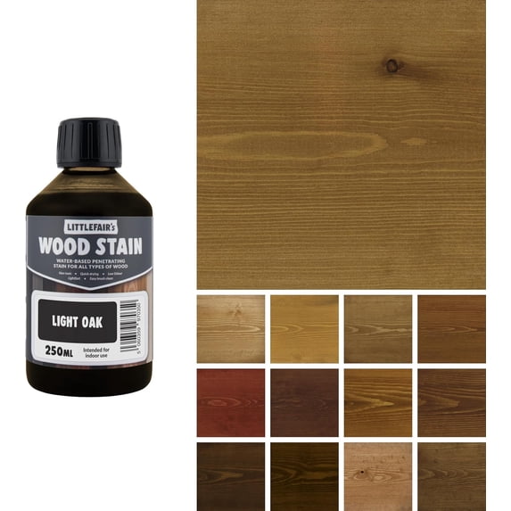 Littlefair's Wood Stain Water Based - 8.5oz/250ml - Indoor Furniture ...