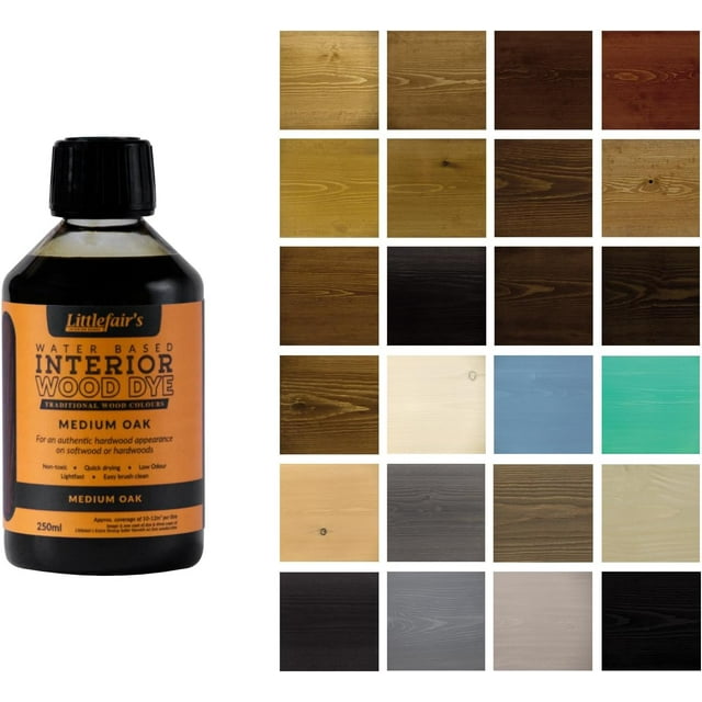 Littlefair's Wood Stain Water Based - 8.5oz/250ml - Indoor Furniture ...