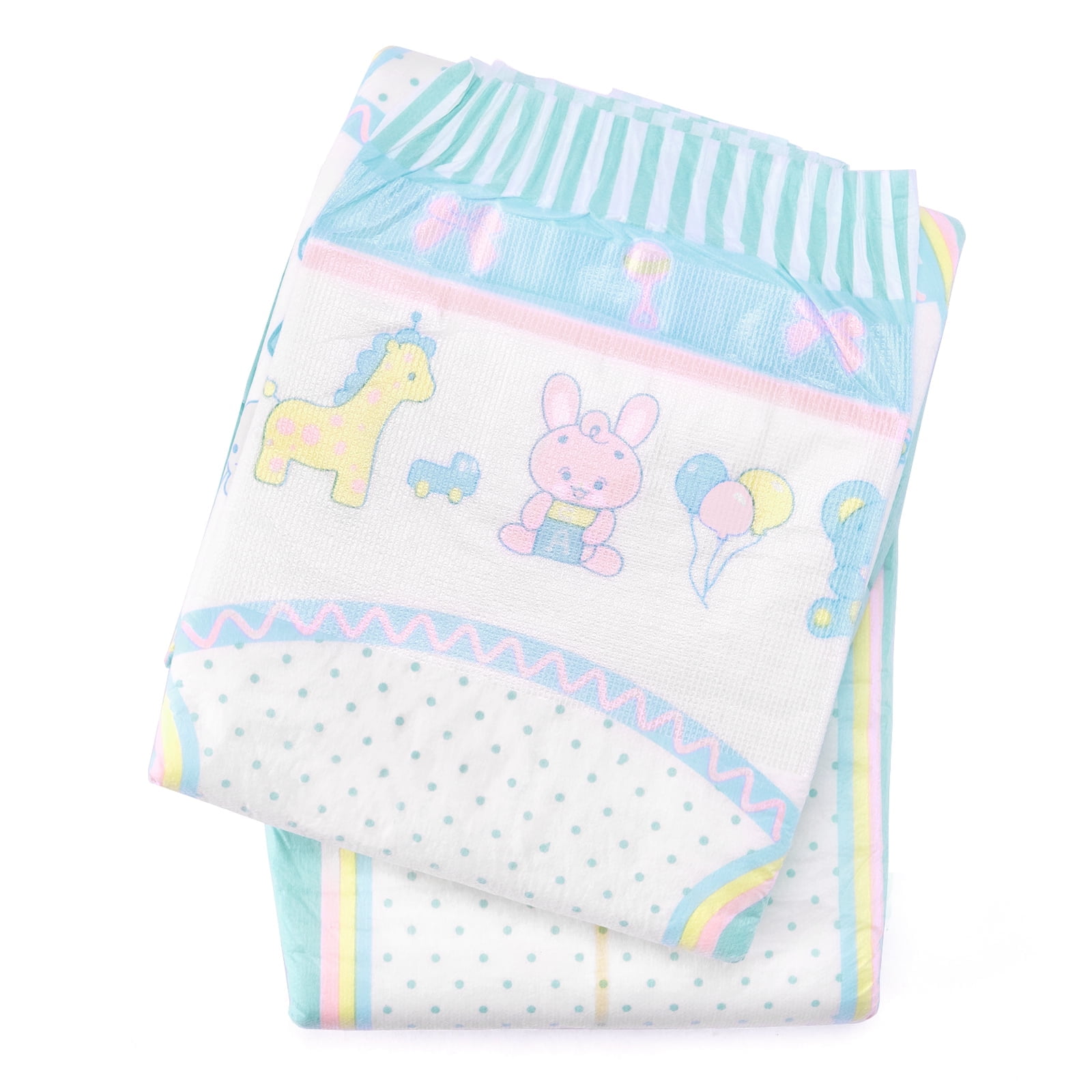 Littleforbig Adjustable Velcro Closure Adult Printed Cloth Back Diaper ...