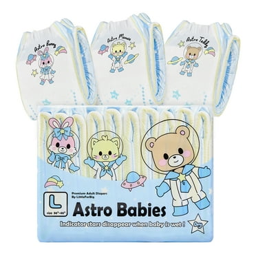"Littleforbig High Absorbency Adult Diapers - Overnight, Baby Cuties ...