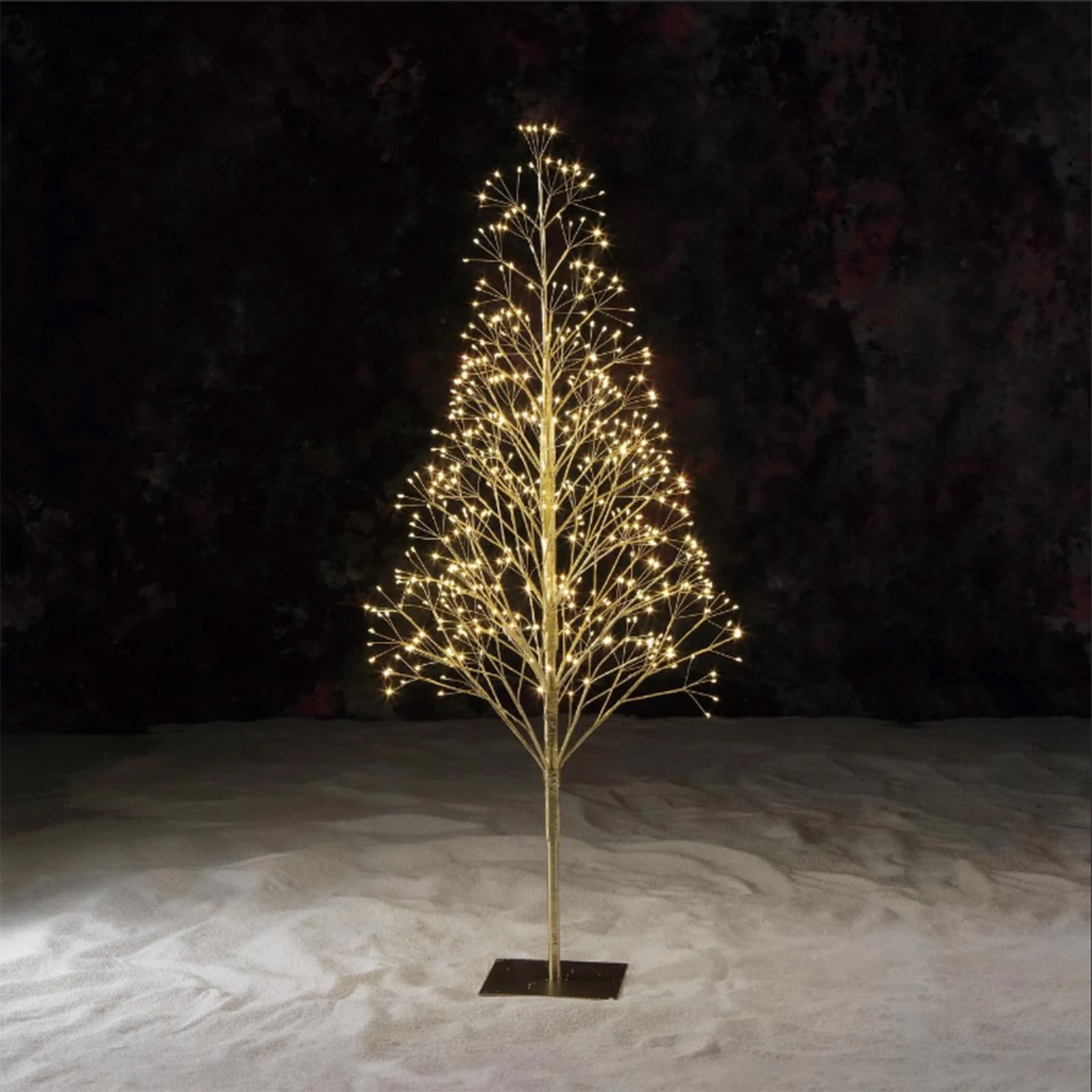 Littleplum 3 Ft LED Christmas Lighted Birch Trees Christmas Artificial ...