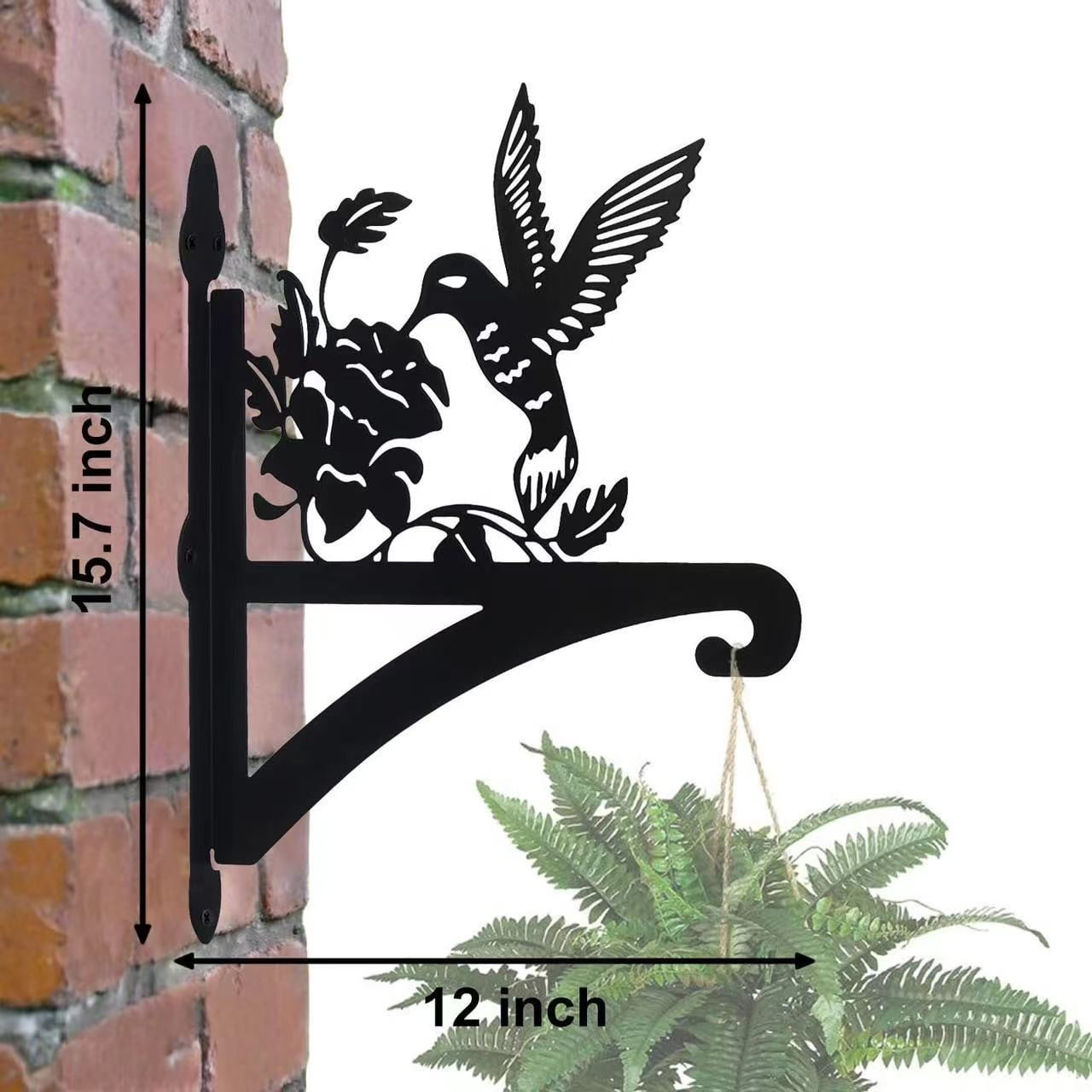 Littleplum Metal Hanging Planter Flower Pots Bracket,Bird Feeder Hook ...
