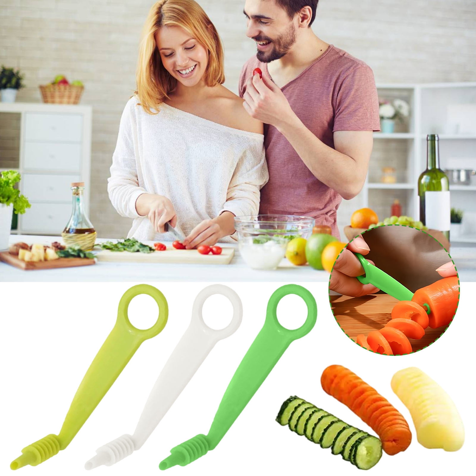 Littleplum Piranha Spiral Cutter,2025 New Potato Vegetable Spiral ...