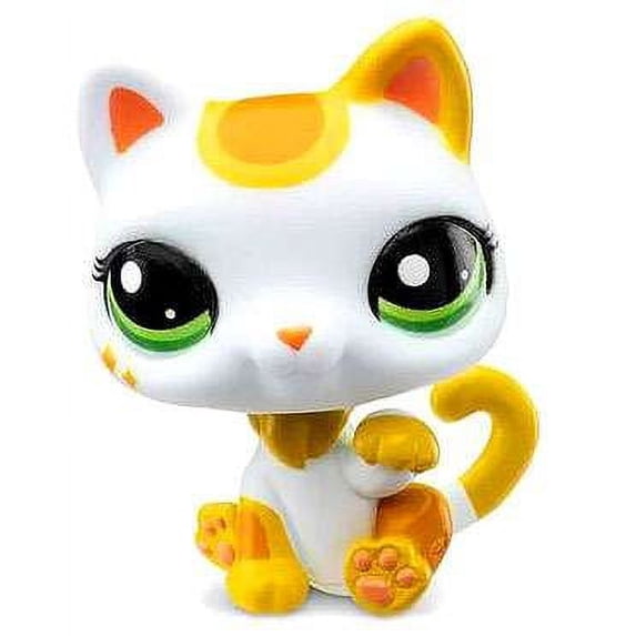 Littlest Pet Shop 2024 Generation 7 White, Tan & Brown Calico Cat Mini ...