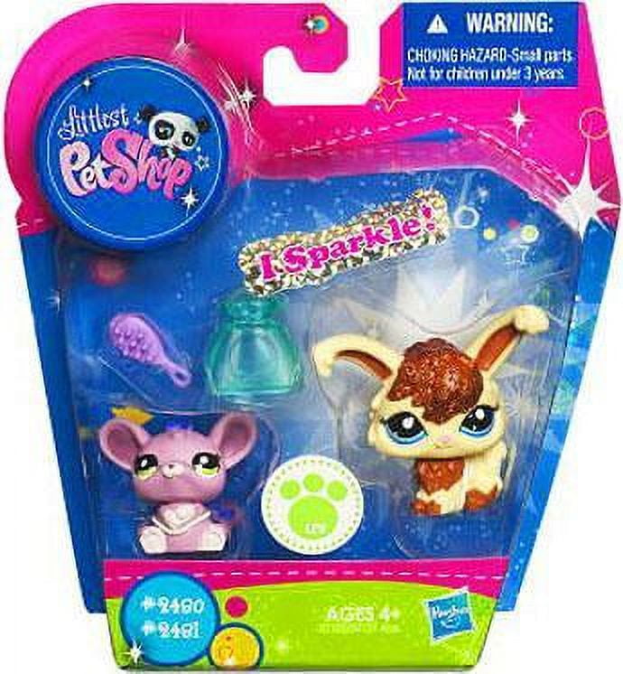 Littlest Pet Shop Angora Bunny & Mouse Figure 2-Pack - Walmart.com